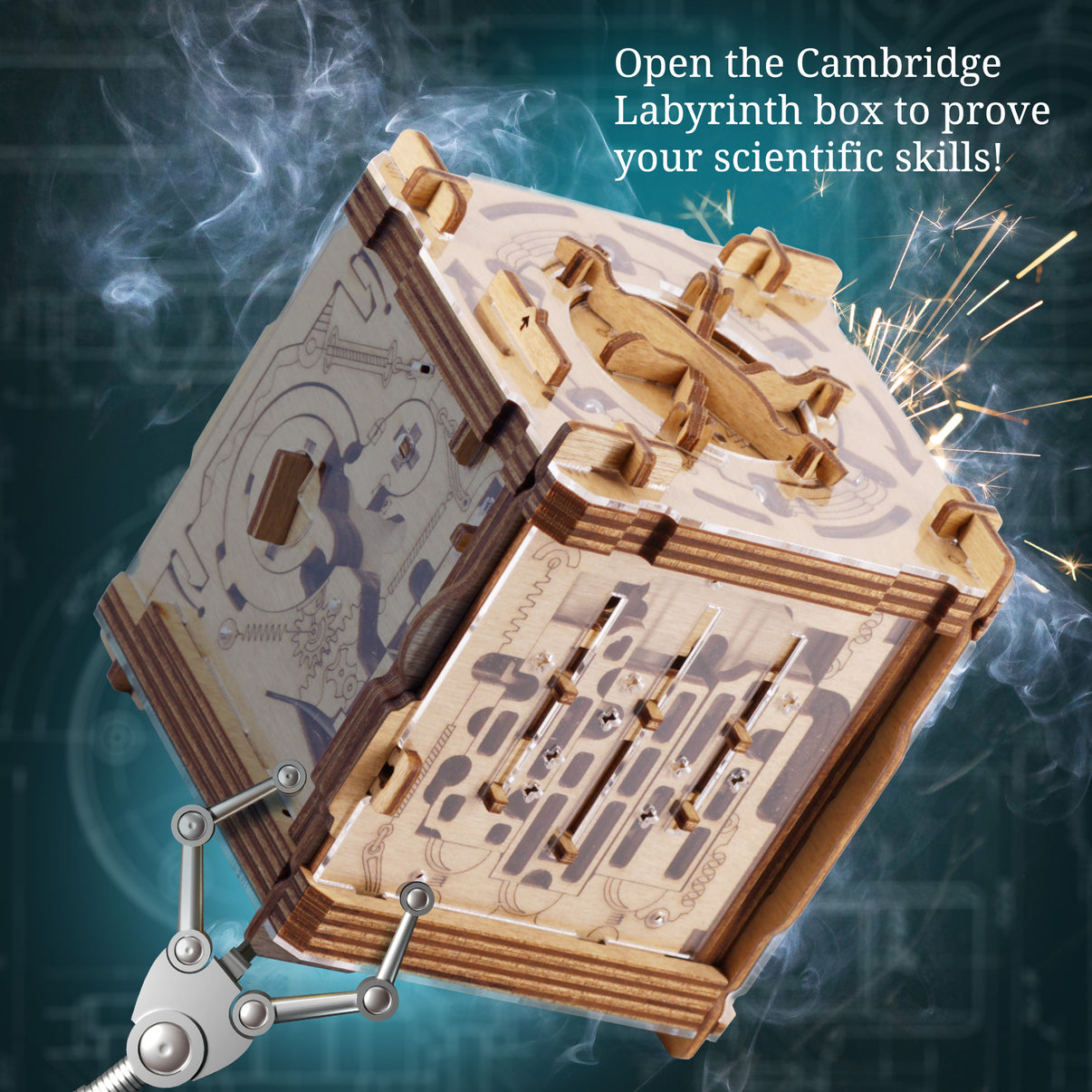 Cluebox - Cambridge Labyrinth. Escape Room in a Box. 3d Puzzle Box – iDventure Puzzles