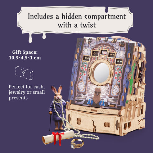 Cluepuzzle Wonderbox of Alice - Jigsaw puzzle box – iDventure Puzzles